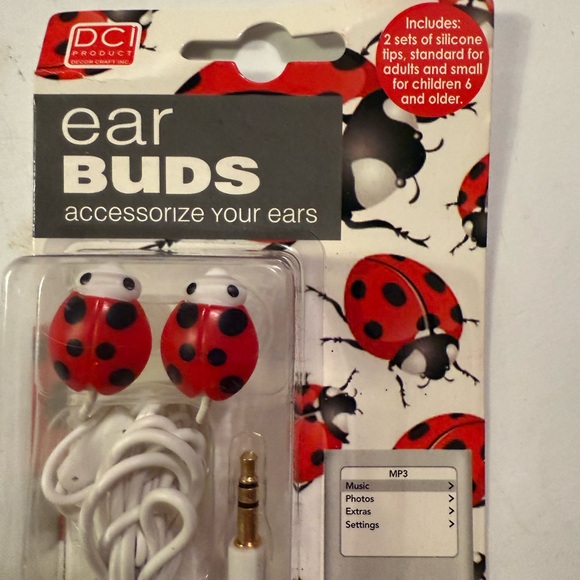 Other | Ladybug Earbuds With Silicone Tips | Poshmark